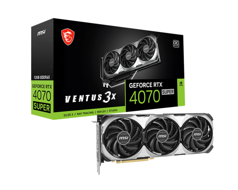 Tarjeta Grafica MSI Nvidia Geforce RTX 4070 Super 12GB GDDR6X V Y T Tarjeta Grafica MSI Nvidia Geforce RTX 4070 Super 12GB GDDR6X V Y T